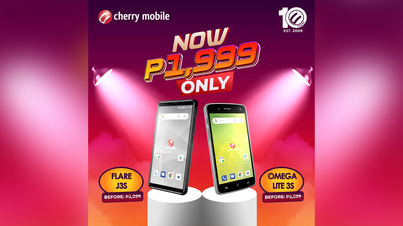 Cherry Mobile announces price drop for Flare J3s and Omega Lite 3s ...